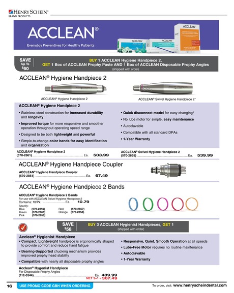 Handpiece & Burs Flyer - April-June 2022 - Journal - 16