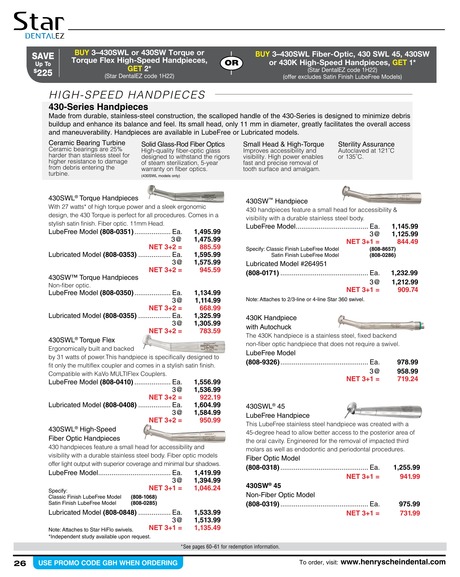 Handpiece & Burs Flyer - April-June 2022 - Journal - 26