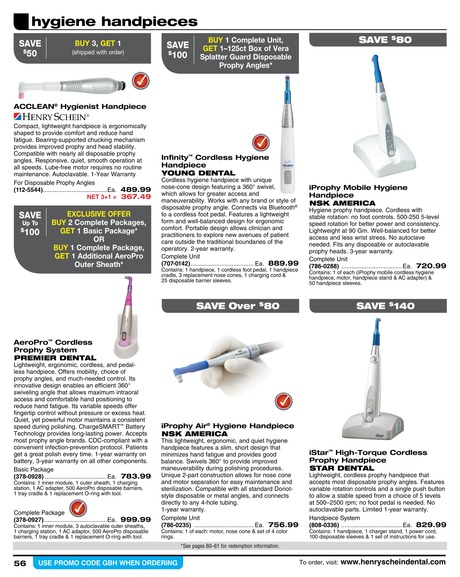 Handpiece & Burs Flyer - April-June 2022 - Journal - 56