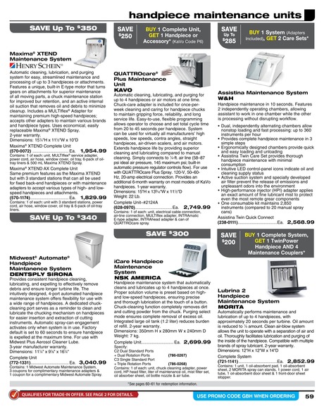 Handpiece & Burs Flyer - April-June 2022 - Journal - 59