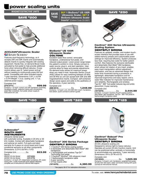 Handpiece & Small Equipment – October-December 2022 - JOURNAL - 78