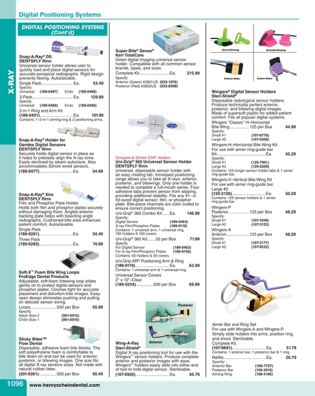 2017 Henry Schein Dental Merchandise Catalog - 1096