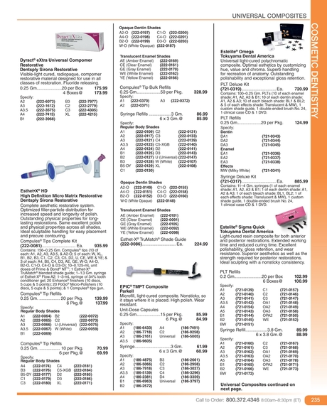 2018 Henry Schein Dental Merchandise Catalog - 235