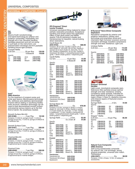2018 Henry Schein Dental Merchandise Catalog - 240