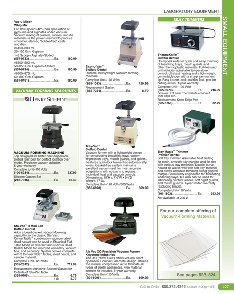 2018 Henry Schein Dental Merchandise Catalog - 427