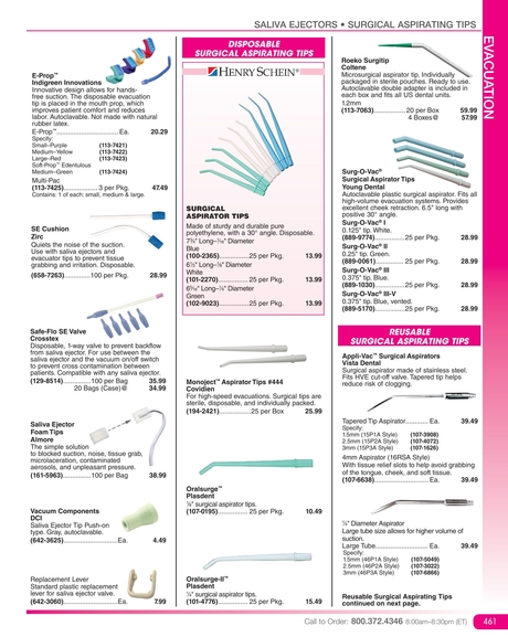 2018 Henry Schein Dental Merchandise Catalog - 461