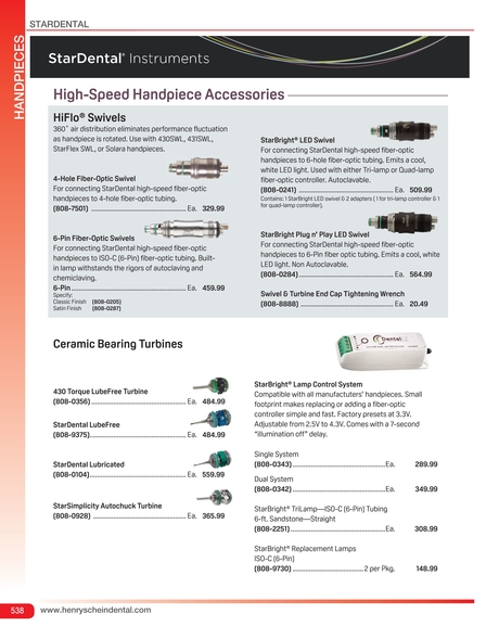 2018 Henry Schein Dental Merchandise Catalog - 538