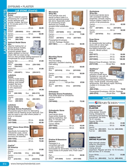 2018 Henry Schein Dental Merchandise Catalog - 816
