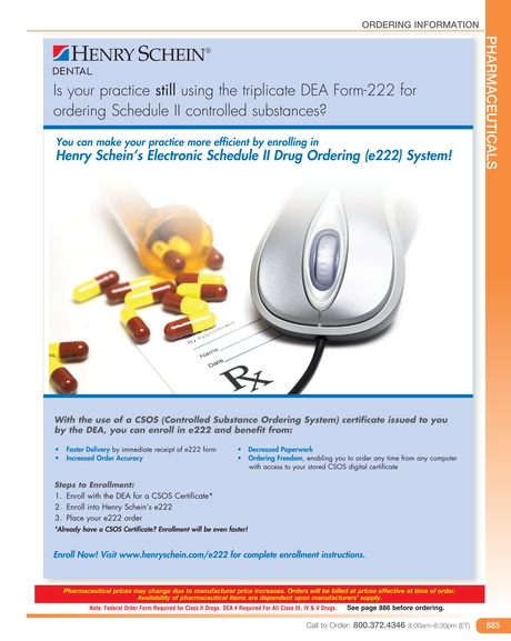 2018 Henry Schein Dental Merchandise Catalog - Pharmaceuticals