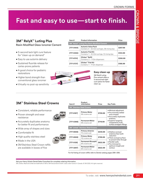 2020 Henry Schein Dental Merchandise Catalog - 291