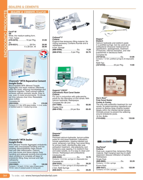 2020 Henry Schein Dental Merchandise Catalog - 364