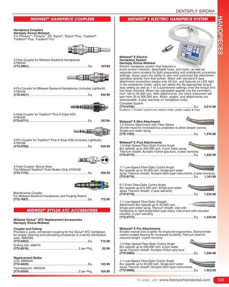 2020 Henry Schein Dental Merchandise Catalog - 535