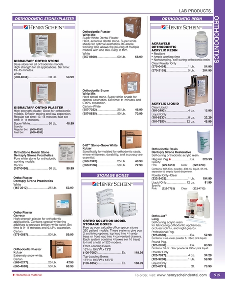 2020 Henry Schein Dental Merchandise Catalog - 919