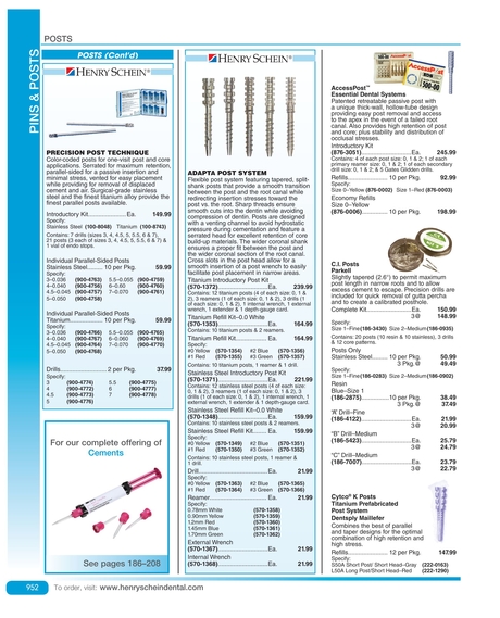 2020 Henry Schein Dental Merchandise Catalog - 952