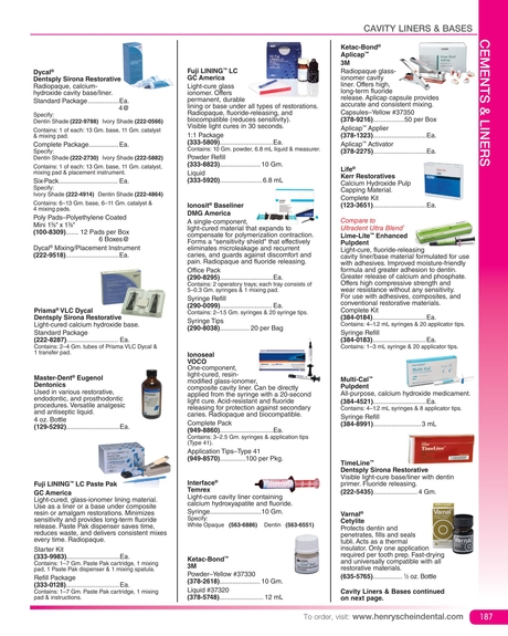 2020 Henry Schein Dental Merchandise Catalog (without pricing) - 187