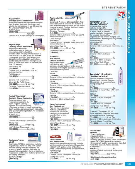 2020 Henry Schein Dental Merchandise Catalog (without pricing) - 585