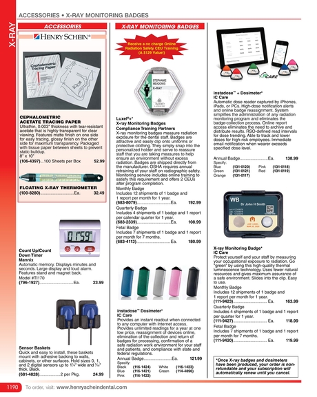 2021/2022 Henry Schein Dental Merchandise Catalog - 1190