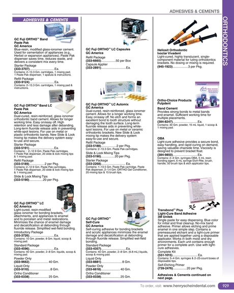 2021/2022 Henry Schein Dental Merchandise Catalog (without pricing) - 929