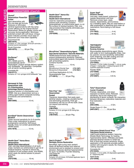2021/2022 Henry Schein Dental Merchandise Catalog (without pricing) - 206