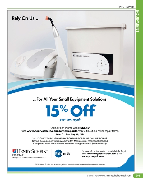 2021/2022 Henry Schein Dental Merchandise Catalog (without pricing) - 393