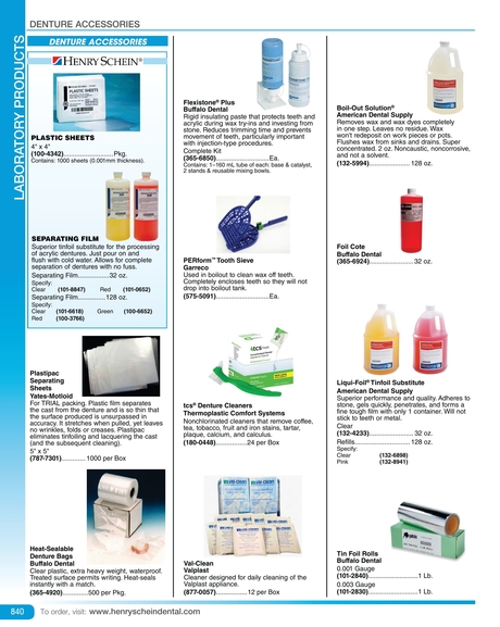 2021/2022 Henry Schein Dental Merchandise Catalog (without pricing) - 840