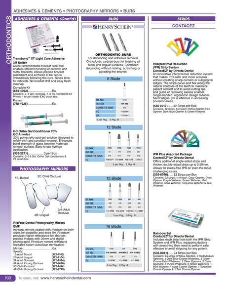 2021/2022 Henry Schein Dental Merchandise Catalog (without pricing) - 930