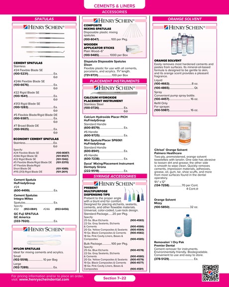 2023/2024 Dental Supplies Catalog - Sec7-22