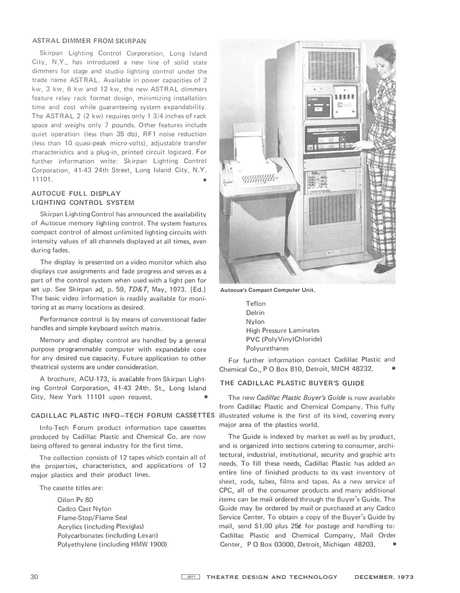 Theatre Design & Technology - Dec 1973 - 30