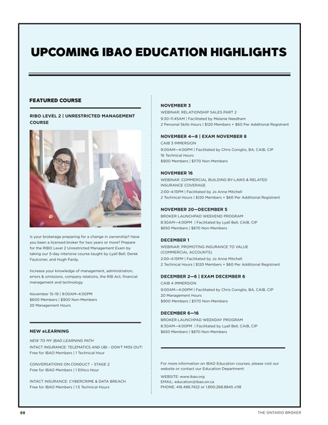 The Ontario Broker - Volume 21, Issue 5 - 68