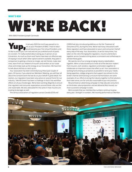The Ontario Broker - Volume 22, Issue 4 - 8