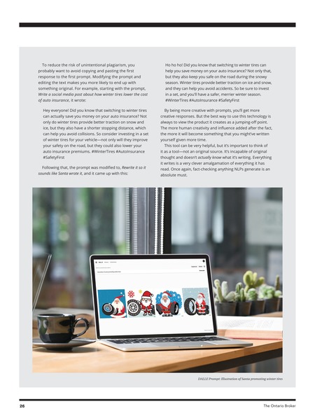 The Ontario Broker - Volume 23, Issue 1 - 26