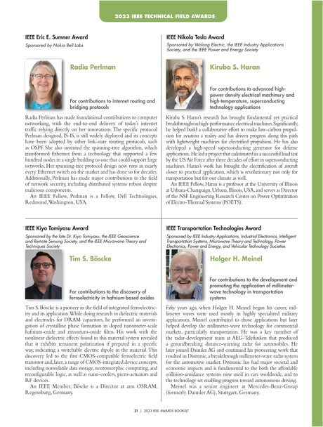 IEEE Awards Booklet - 2023 - 31
