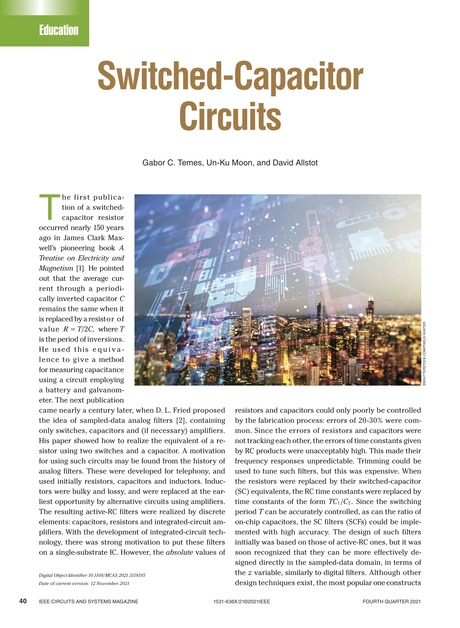 IEEE Circuits and Systems Magazine - Q4 2021 - 40