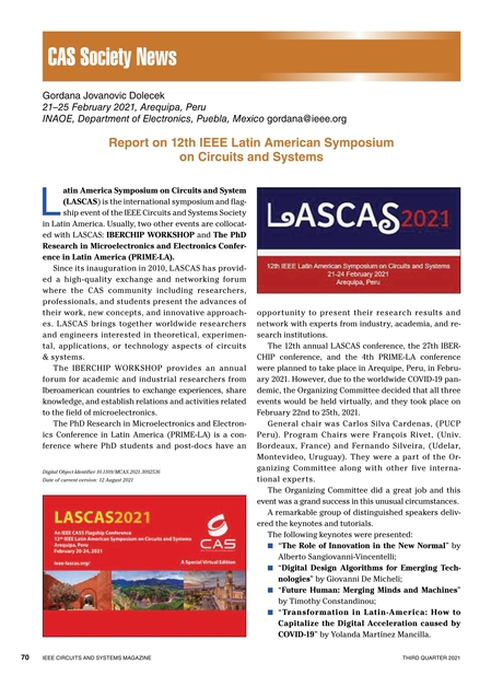 Ieee Circuits And Systems Magazine Q3 2021 70