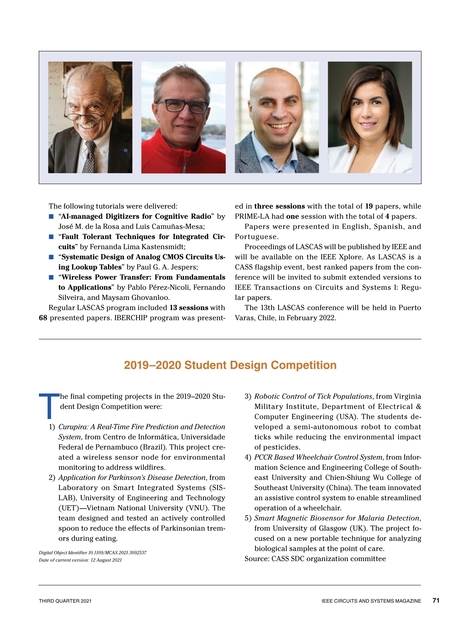 Ieee Circuits And Systems Magazine Q3 2021 71