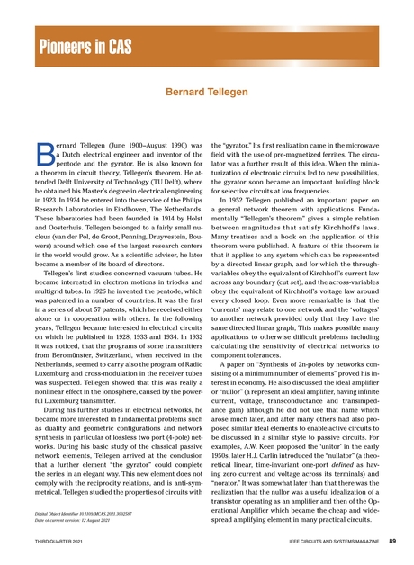 IEEE Circuits and Systems Magazine - Q3 2021 - 89