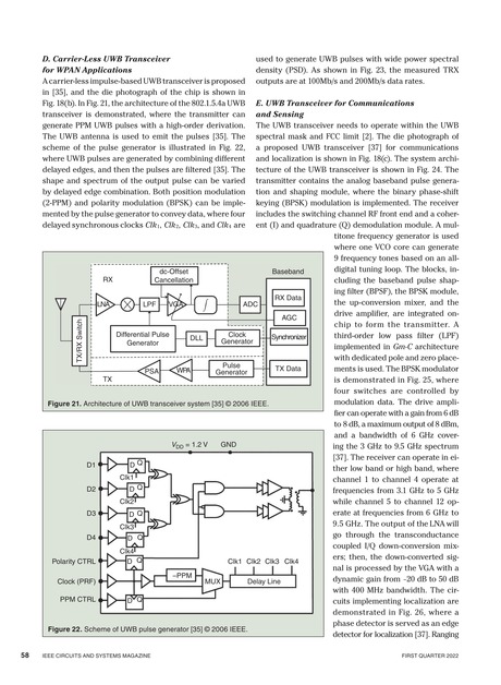 IEEE Circuits and Systems Magazine - Q1 2022 - 58