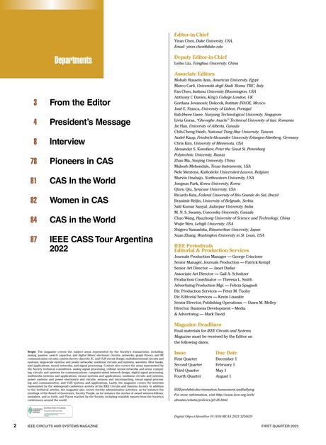 IEEE Circuits and Systems Magazine - Q1 2023 - 2