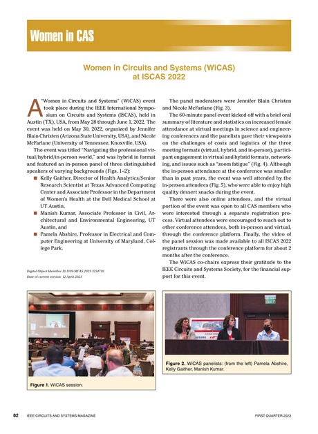 Ieee Circuits And Systems Magazine Q1 2023 82