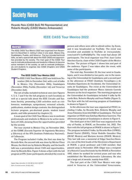 IEEE Circuits and Systems Magazine - Q2 2023 - 66