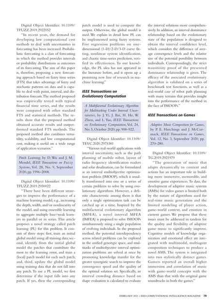 IEEE Computational Intelligence Magazine - February 2021 - 19