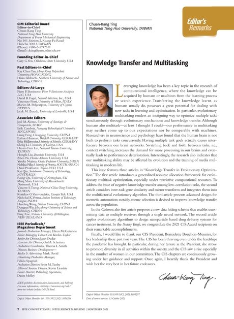 IEEE Computational Intelligence Magazine - November 2021 - 2