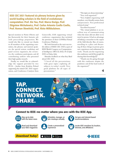 IEEE Computational Intelligence Magazine - November 2021 - 8