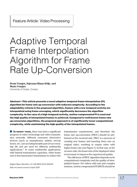 IEEE Consumer Electronics Magazine - May/June 2020 - 17