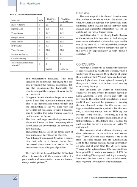 IEEE Consumer Electronics Magazine - May/June 2021 - 62