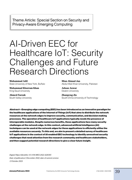 IEEE Consumer Electronics Magazine - January/February 2024 - 39