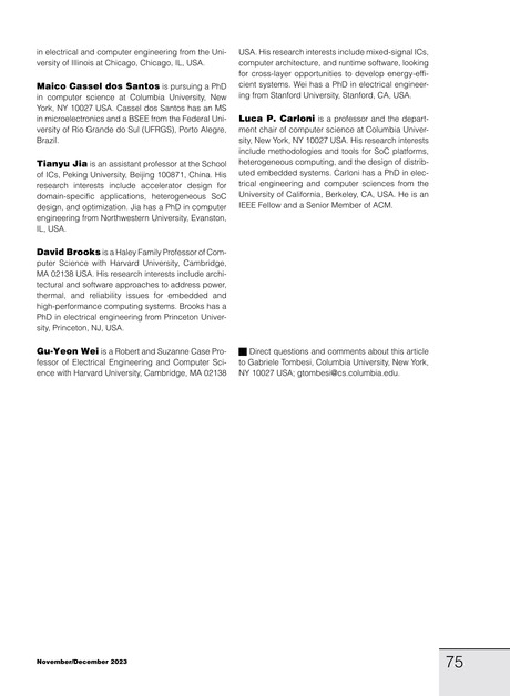 IEEE Design & Test - November/December 2023 - 75