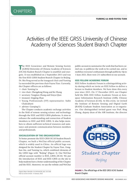 IEEE Geoscience and Remote Sensing Magazine - December 2021 - 284