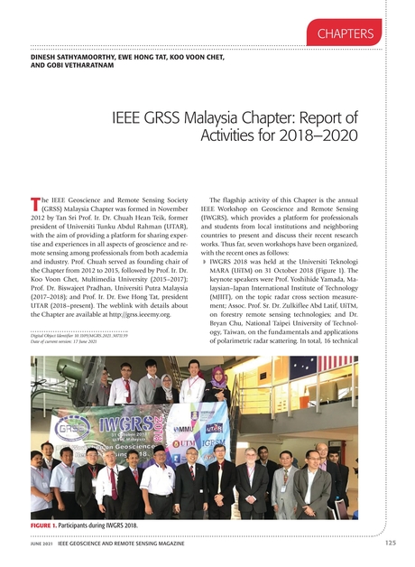 IEEE Geoscience and Remote Sensing Magazine - June 2021 - 125