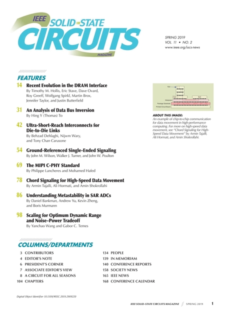 IEEE Solid-States Circuits Magazine - Spring 2019 - Contents